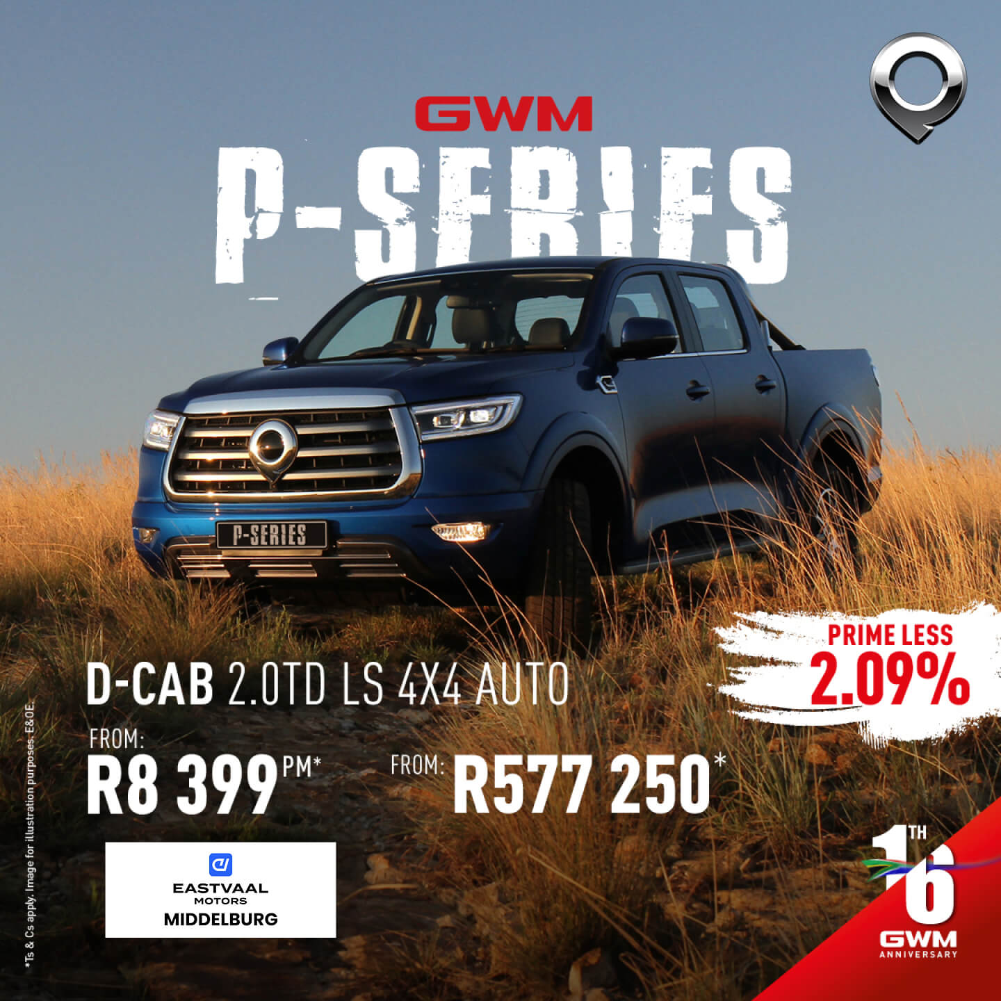 Eastvaal Middelburg GWM • Trusted GWM Middelburg dealership.