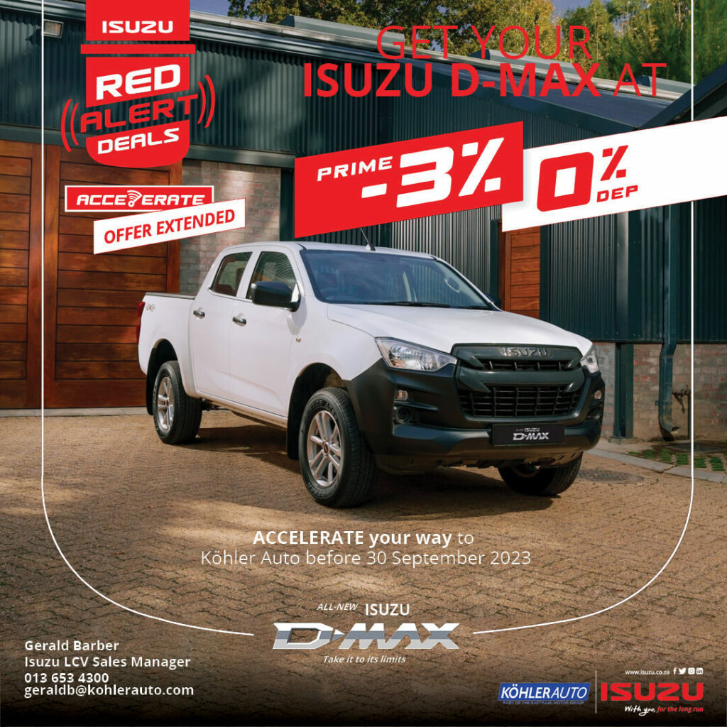 Köhler Auto Isuzu Witbank • Eastvaal Motors
