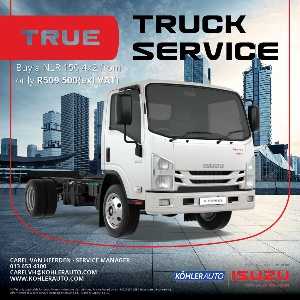 Köhler Auto Isuzu Witbank • Eastvaal Motors