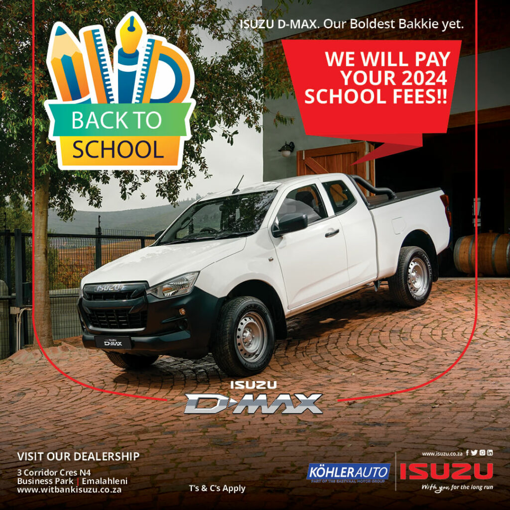 Köhler Auto Isuzu Witbank • Eastvaal Motors