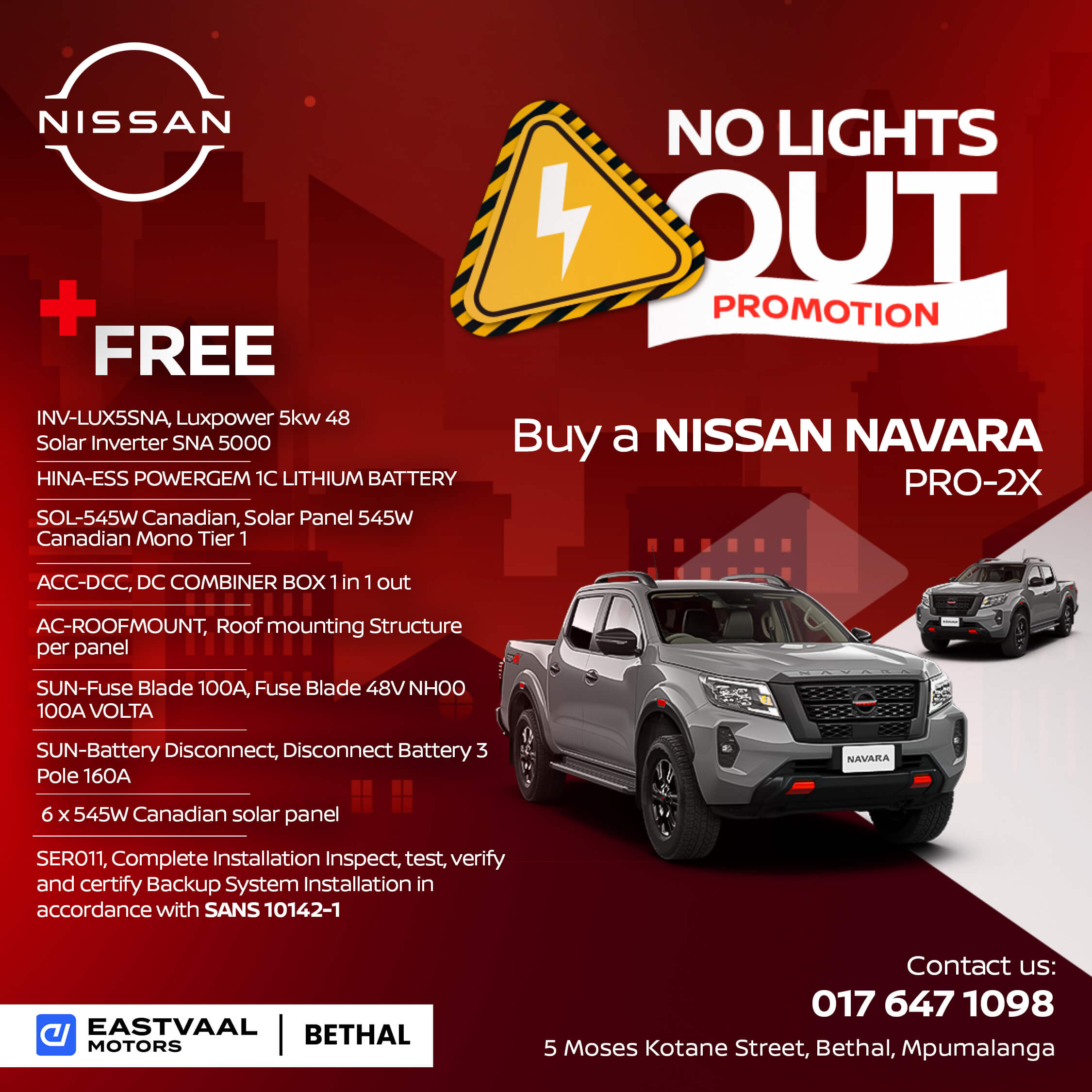 Special Offers - Eastvaal Bethal Nissan