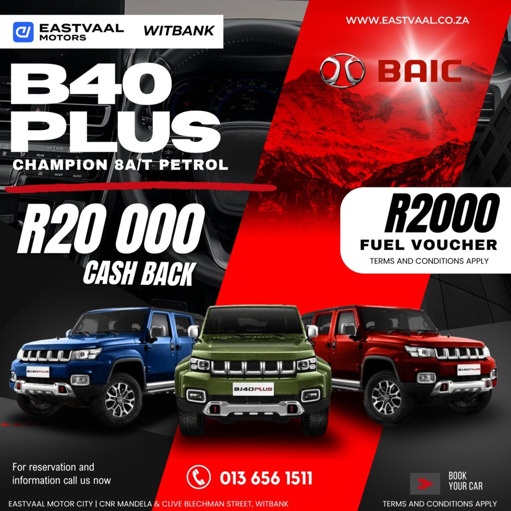 Eastvaal Motor City Witbank BAIC • Eastvaal Motors