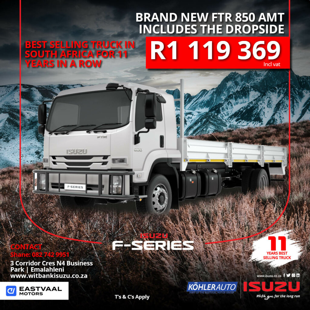 Köhler Auto Isuzu Witbank • Eastvaal Motors