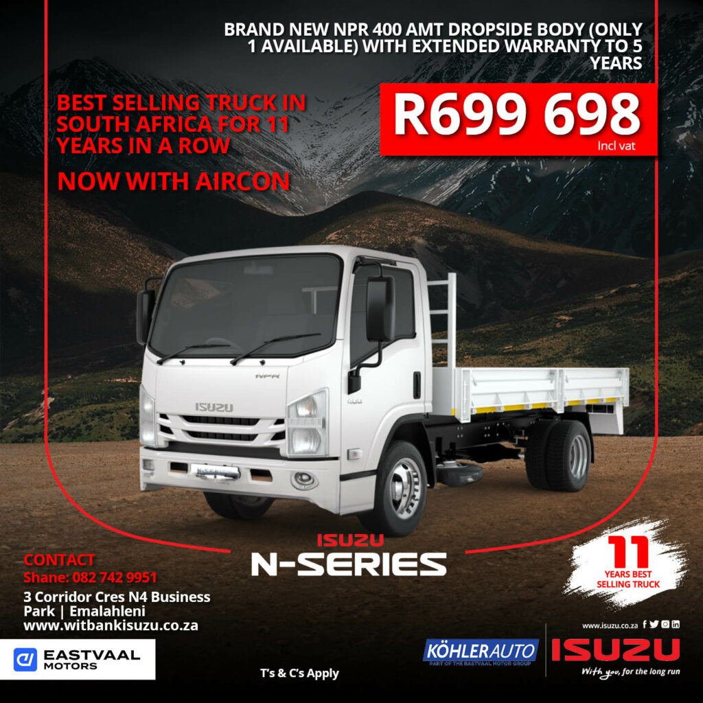 Köhler Auto Isuzu Witbank • Eastvaal Motors