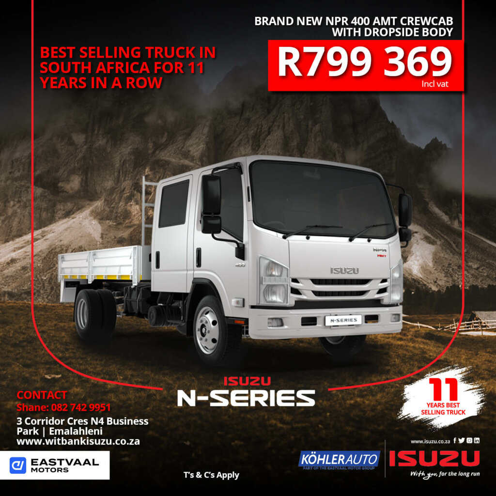 Köhler Auto Isuzu Witbank • Eastvaal Motors