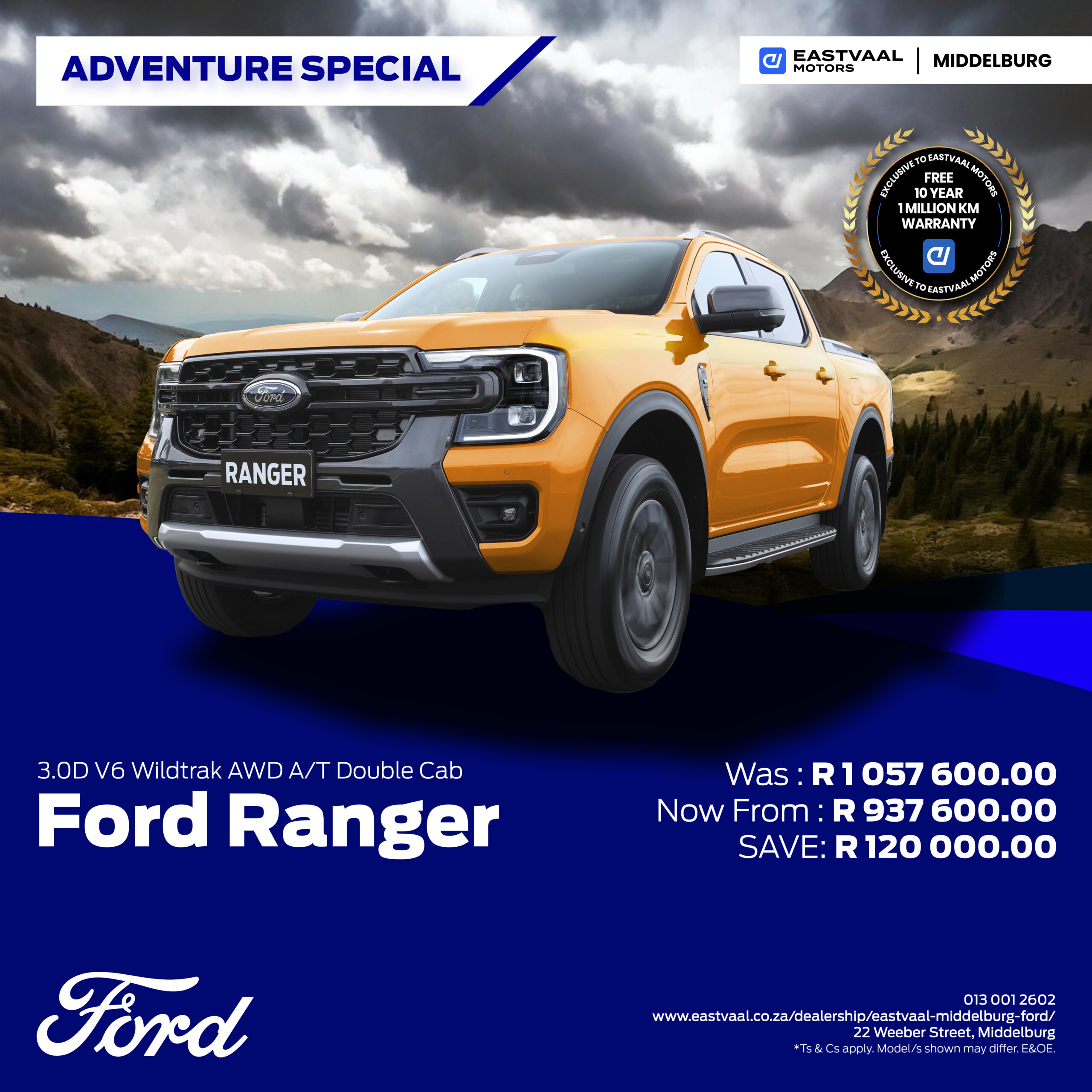 Eastvaal Middelburg Ford • Trusted Ford Middelburg dealership.
